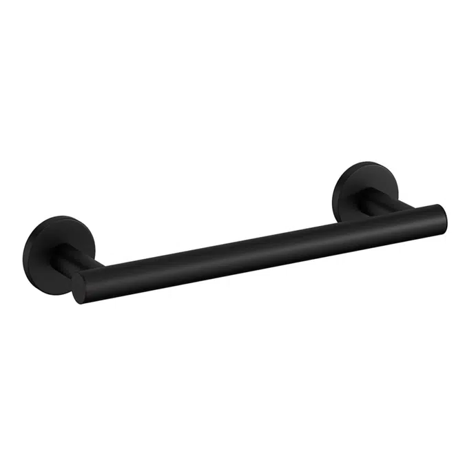 BIM objects - Free download! Roca Ona Single Towel Rail 300mm Matte ...
