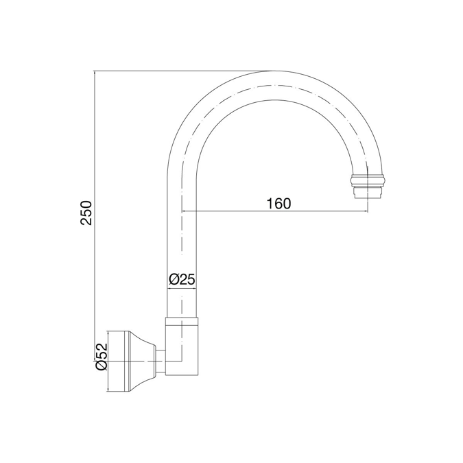 Objetos BIM - ¡Descarga gratis! Posh Bristol Swivel Wall Outlet ...