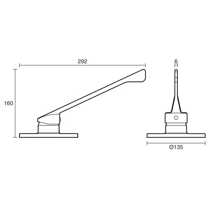 BIM objects - Free download! Posh Bristol MK2 Shower Mixer Tap with ...