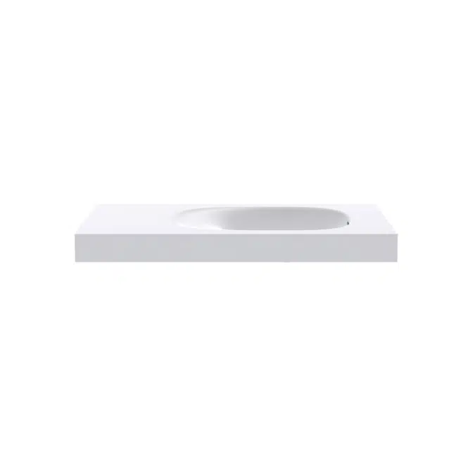BIM objects - Free download! Kado Lussi 900mm Right Hand Wall Basin ...