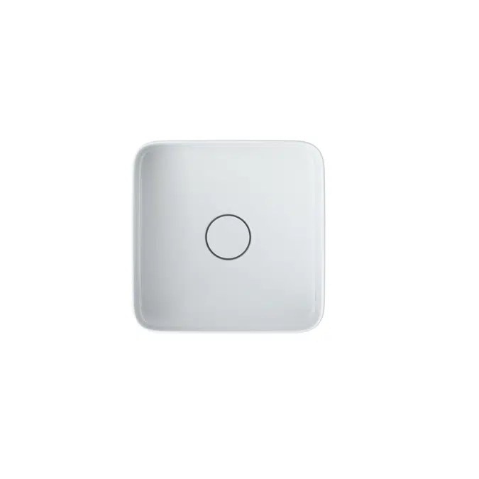 BIM objects - Free download! Roca Inspira Square Above Counter Basin 370mm x 370mm Gloss White ...