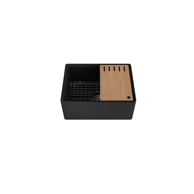 BIM objects - Free download! Memo Harper Single Bowl Butler Sink 610mm ...