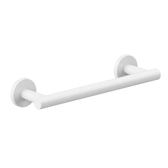 BIM objects - Free download! Roca Ona Single Towel Rail 300mm Matte ...
