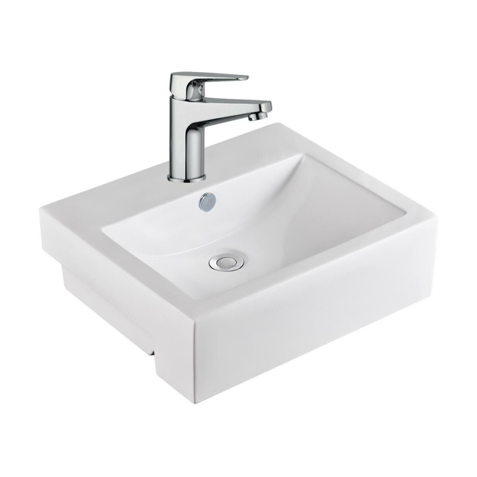 BIM objects - Free download! Posh Solus Semi Recessed Basin (New) 520 x ...