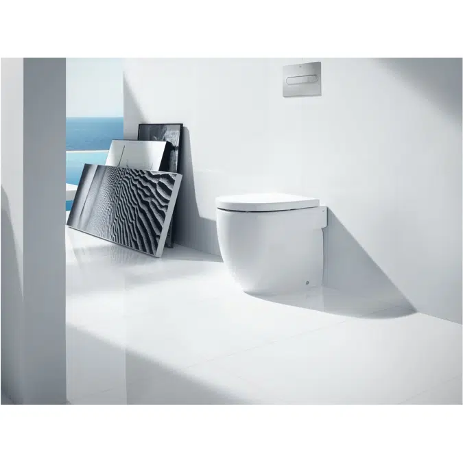 BIM objects - Free download! Roca Meridian Rimless Back to Wall Pan ...