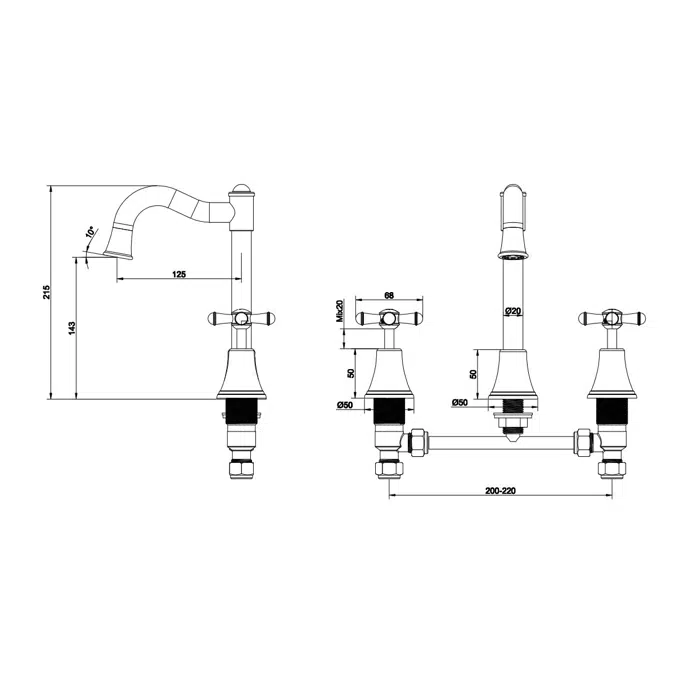 Bim Objects Free Download Posh Canterbury English Basin Set Swivel