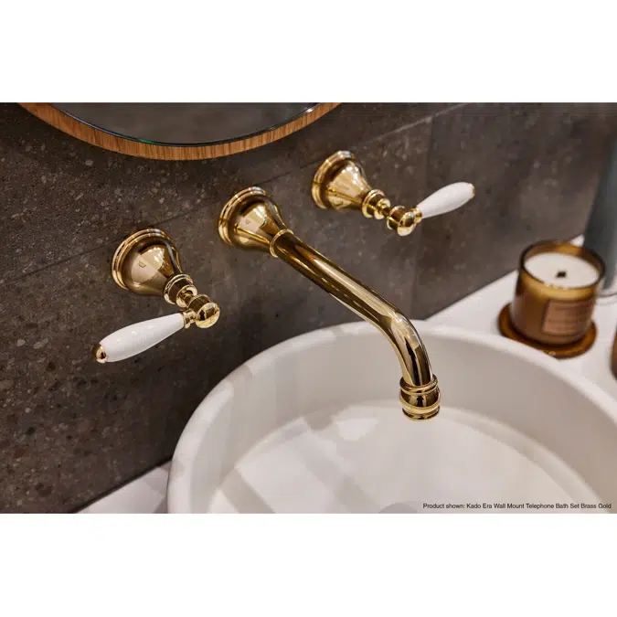 BIM objects - Free download! Kado Era Wall Basin Set 150mm Lever ...