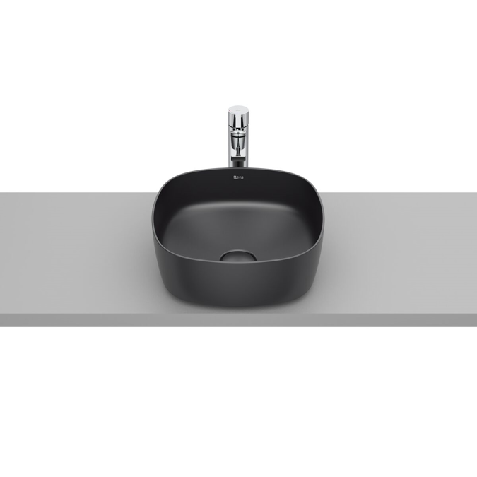 Objetos BIM - ¡Descarga gratis! Roca Inspira Soft Square Above Counter Basin 370mm x 370mm Matte ...