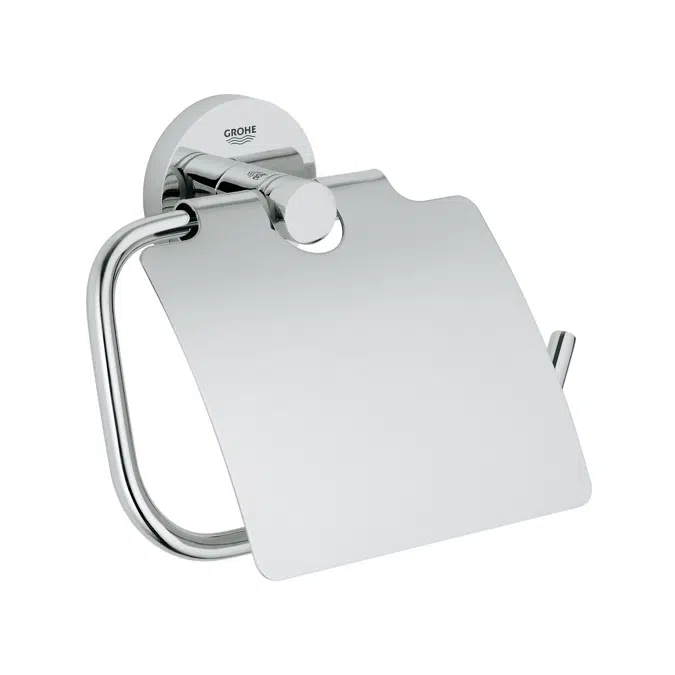 BIM objects - Free download! GROHE Essentials Accessories Toilet Roll Holder with Cover Chrome ...