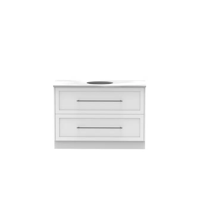 BIM objects - Free download! Kado Lux 1200mm All Drawer Floor Mounted ...