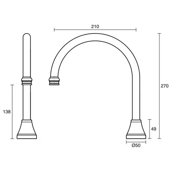 Objetos BIM - ¡Descarga gratis! Kado Era Hob Gooseneck Spa Outlet ...