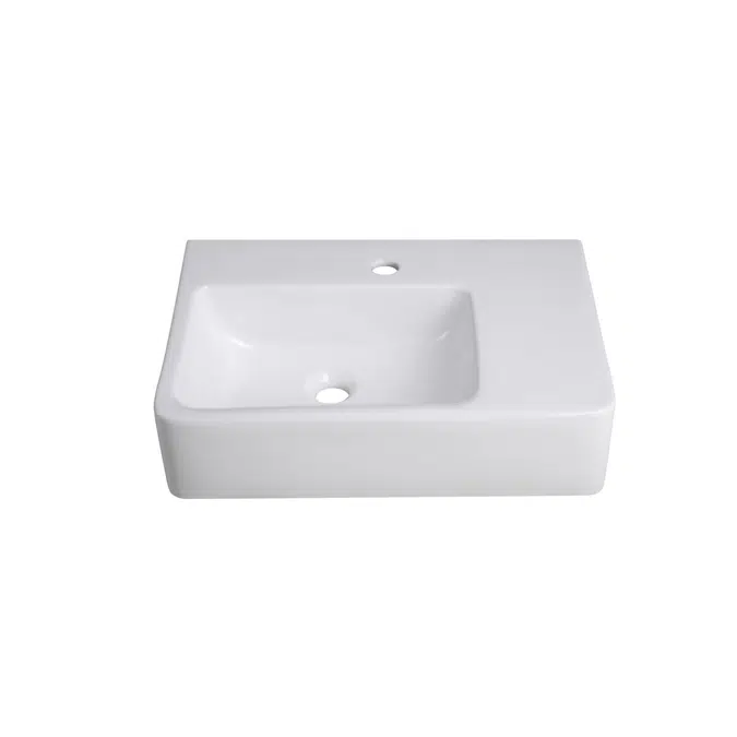BIM objects - Free download! Wolfen Wall Basin Right Hand Shelf 565 x ...