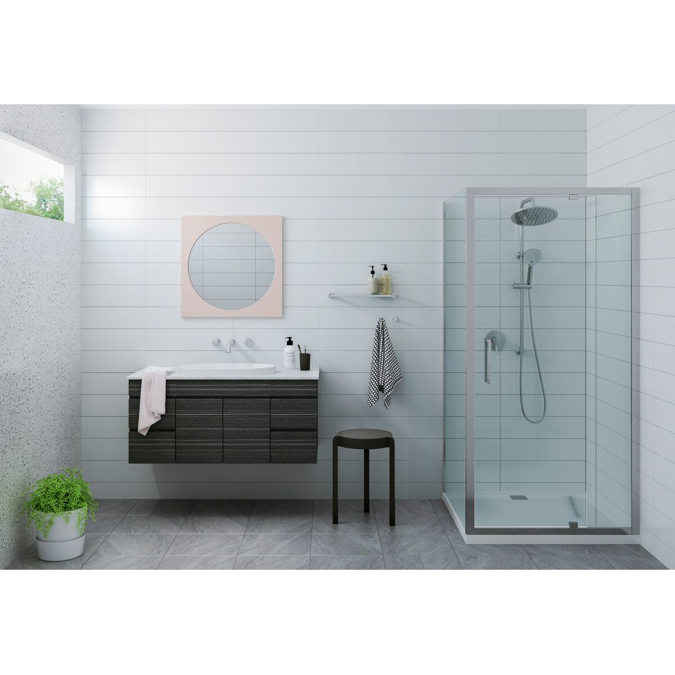 BIM objects - Free download! Posh Bristol Luna Shower Base & Shower ...