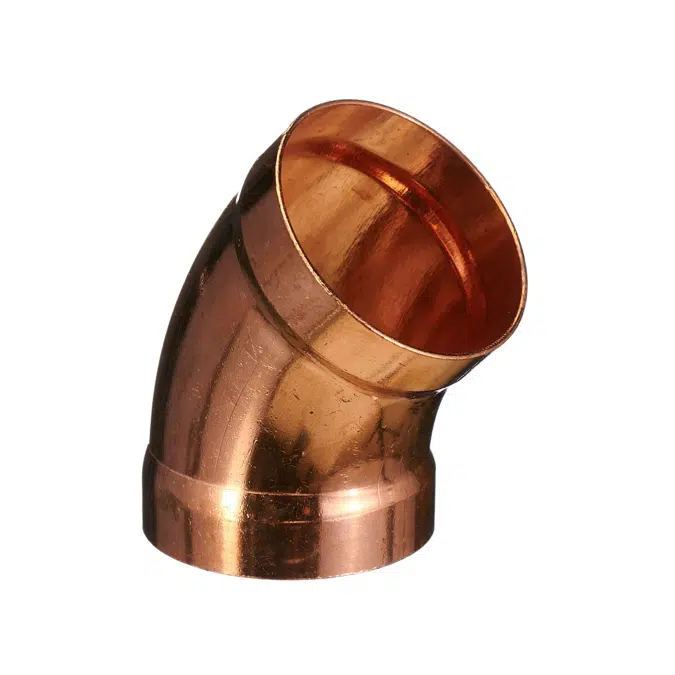 BIM objects - Free download! Ardent Copper Bend High Pressure 65mm x 45 ...