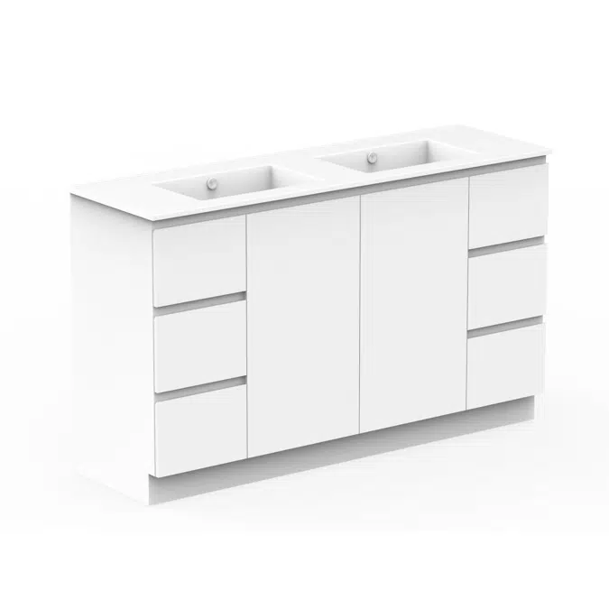 BIM objects - Free download! Posh Domaine 1500mm Floor Mount Vanity ...