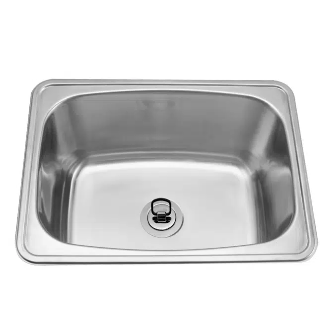 BIM objects - Free download! Posh Solus Flat Rim Trough 70 Litres No ...