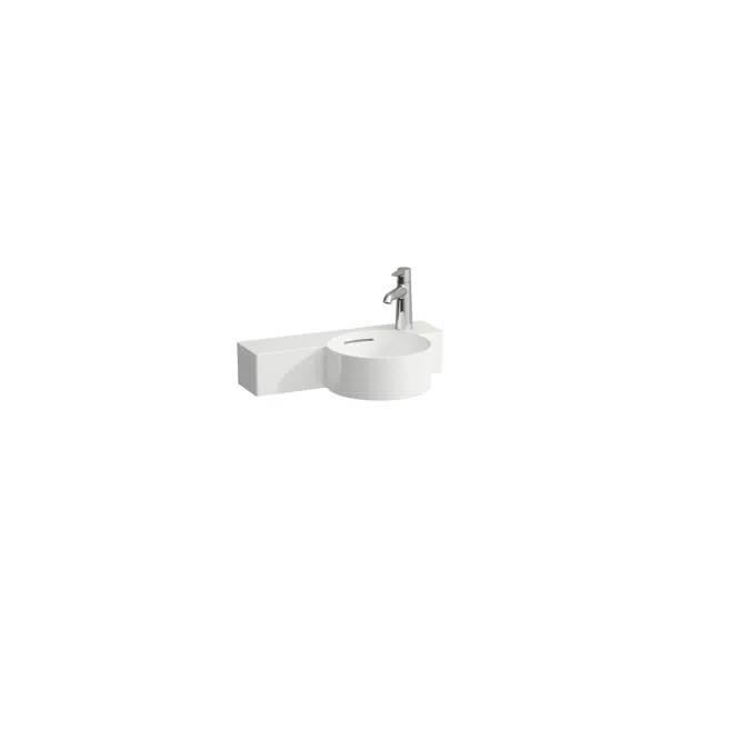 BIM objects - Free download! LAUFEN Val Wall Basin Right Hand Basin 1 ...
