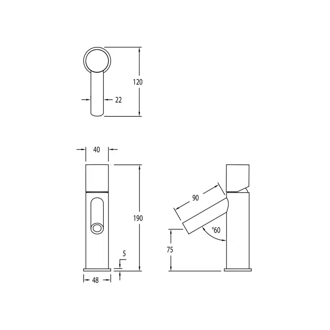 BIM objects - Free download! Milli Pure Basin Mixer Tap with Linear ...