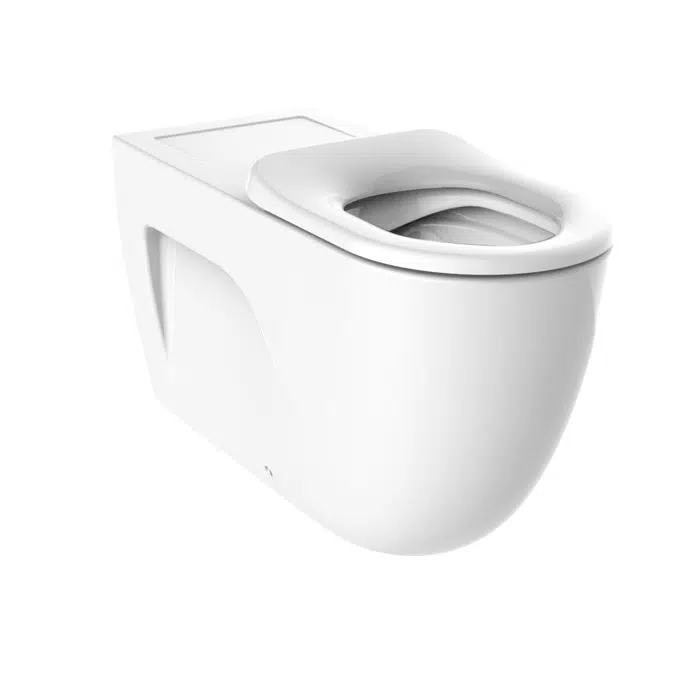 BIM objects - Free download! Roca Meridian 800 Rimless Back to Wall Pan ...