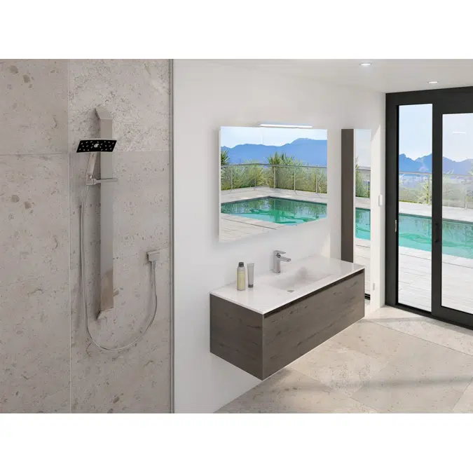BIM objects - Free download! St Michel Kayla Wall Hung Vanity Unit 1200 ...