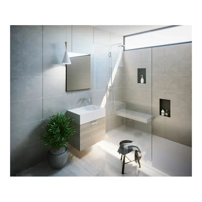 BIM objects - Free download! Omvivo Neo Solid Surface 12 Litre Wall ...