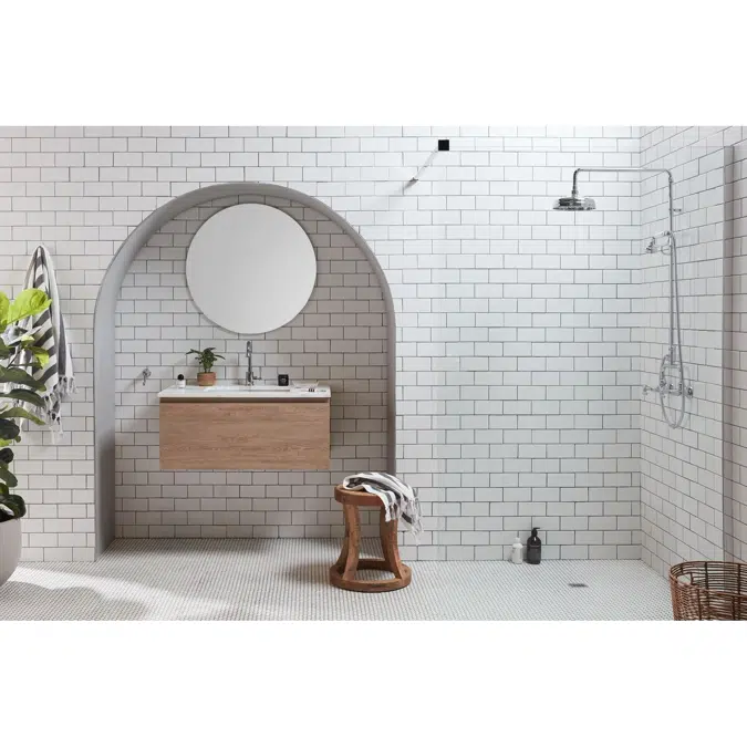 BIM objects - Free download! Kado Lux Fixed Shower Screen Panel and ...