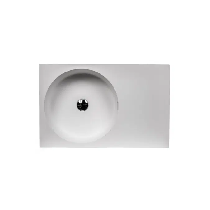 BIM objects - Free download! Omvivo Neo Solid Surface Wall Basin Left ...