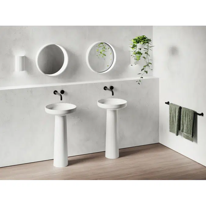 Objetos BIM - ¡Descarga gratis! Venice 450 Basin and Pedestal Solid ...
