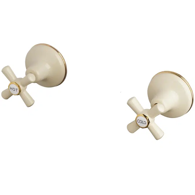 BIM objects - Free download! Posh Bristol Wall Top Assembly Taps Ivory ...