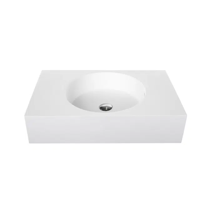 BIM objects - Free download! Omvivo Neo Solid Surface Wall Basin Centre ...