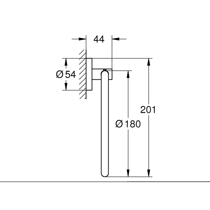 BIM objects - Free download! GROHE Essentials Accessories Towel Ring Brushed Nickel | BIMobject