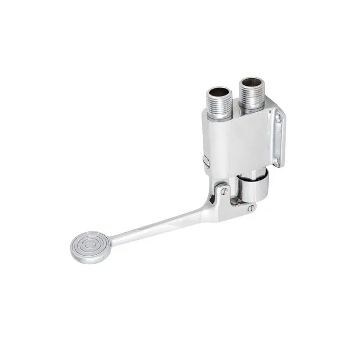 BIM objects - Free download! Wolfen Foot Operated Pedal Valve Chrome ...