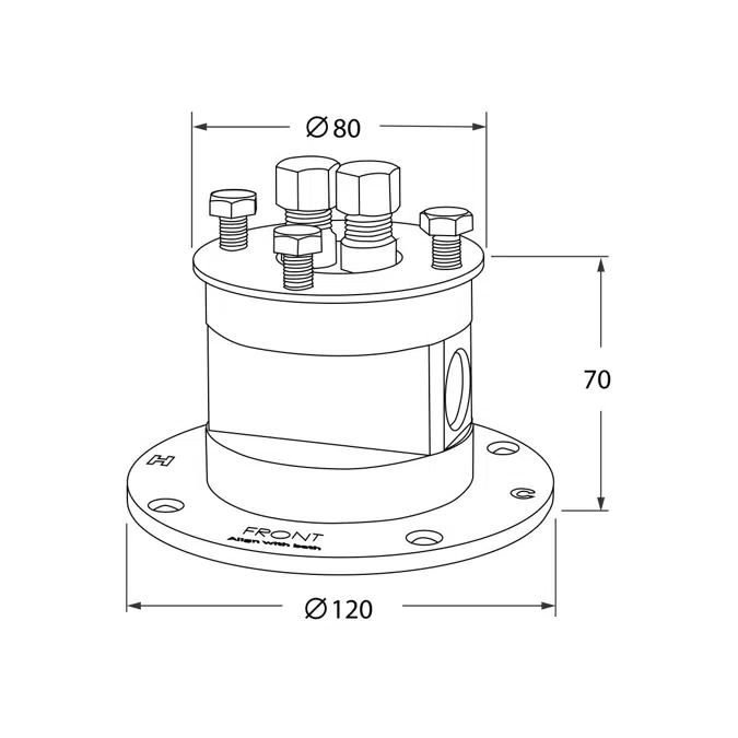 BIM objects - Free download! Milli Pure Floor Mounted Bath Mixer Tap ...