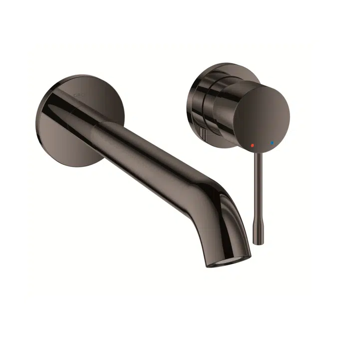 BIM objects - Free download! GROHE Essence New Wall Bath Mixer Tap Set ...