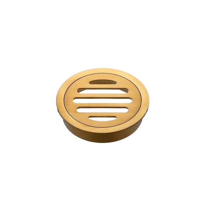BIM objects - Free download! Mizu Drift Brass Trapscrew Grate Round ...