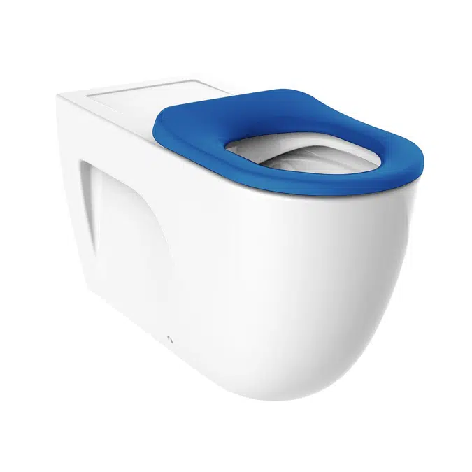 BIM objects - Free download! Roca Meridian 800 Rimless Back to Wall Pan ...