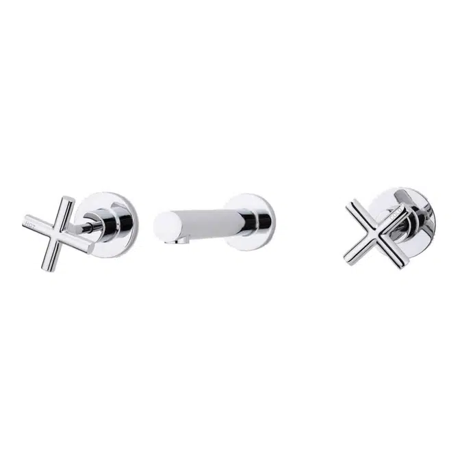 BIM objects - Free download! Posh Solus Bath Set 180mm Outlet Chrome ...