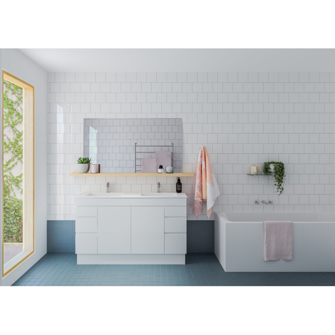 BIM objects - Free download! Posh Solus Bath Set 180mm Outlet Chrome ...