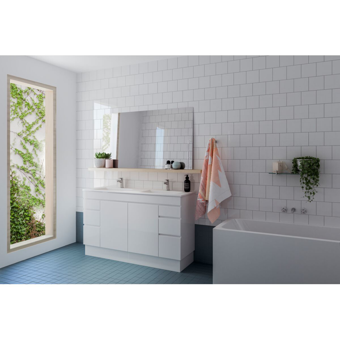 BIM objects - Free download! Posh Solus Bath Set 180mm Outlet Chrome ...