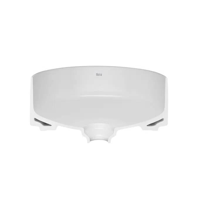 Objetos BIM - ¡Descarga gratis! Roca Inspira Round Above Counter Basin 370mm x 370mm Gloss White ...