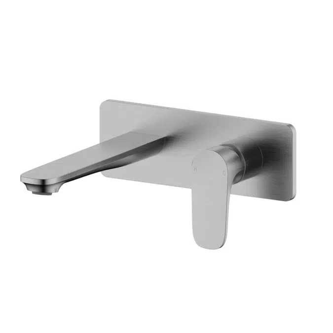 BIM objects - Free download! Mizu Silk Wall Basin/Bath Mixer Tap Set ...