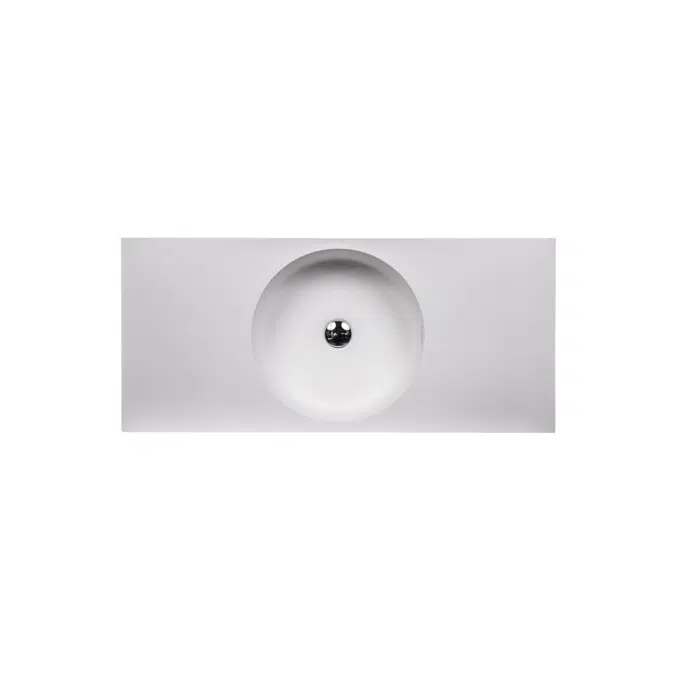 BIM objects - Free download! Omvivo Neo Solid Surface Wall Basin Centre ...