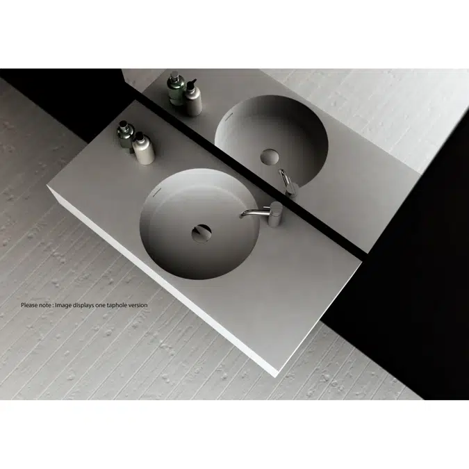 Objetos BIM - ¡Descarga gratis! Omvivo Neo Solid Surface Wall Basin ...