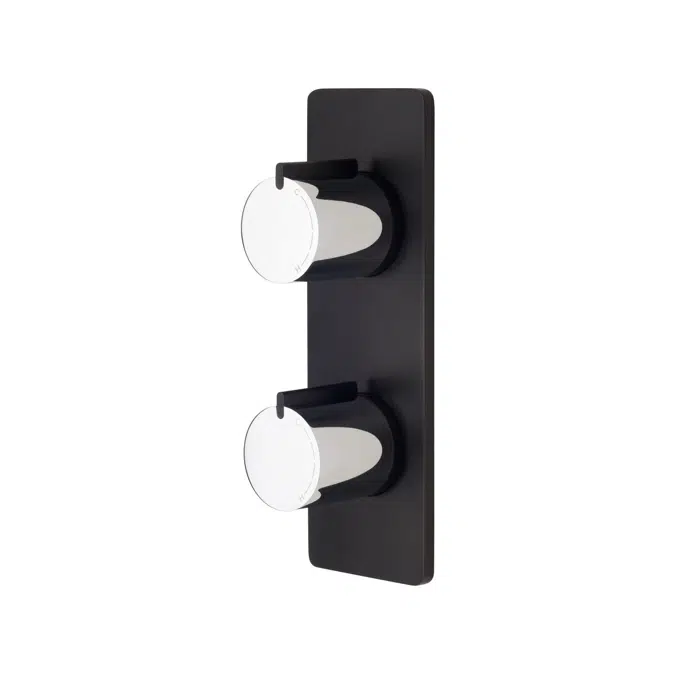 BIM objects - Free download! Milli Axon Twin Shower Mixer Tap with ...