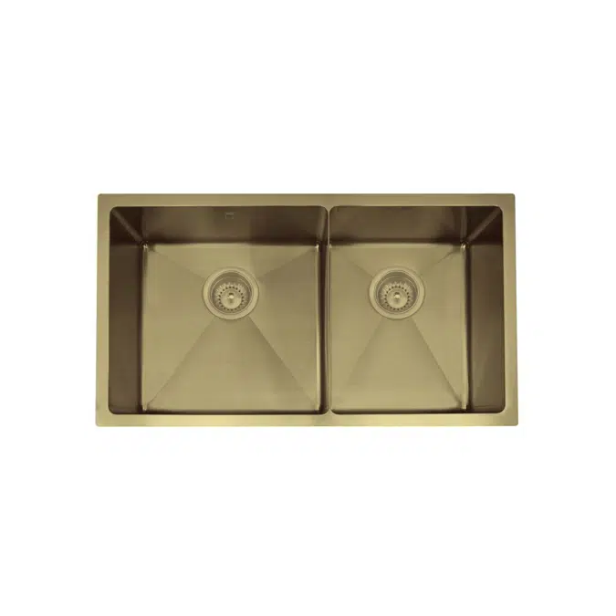 BIM objects - Free download! Memo Zenna 1 3/4 Bowl Sink Nanoplated Gold ...