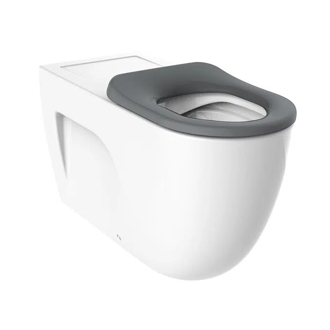 BIM objects - Free download! Roca Meridian 800 Rimless Back to Wall Pan ...