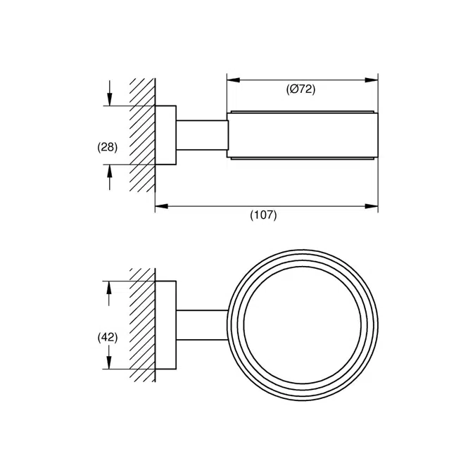 BIM objects - Free download! GROHE Essentials Cube Accessories Soap Dish Chrome | BIMobject