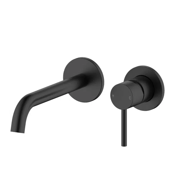 Objetos BIM - ¡Descarga gratis! Mizu Drift Wall Basin / Bath Mixer Set ...