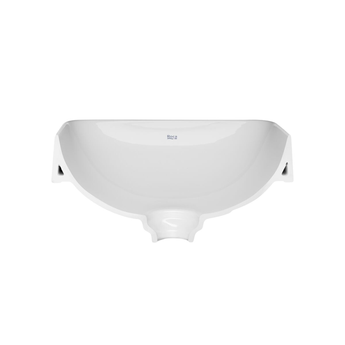 BIM objects - Free download! Roca Inspira Square Semi Inset Basin 370mm x 370mm Gloss White ...