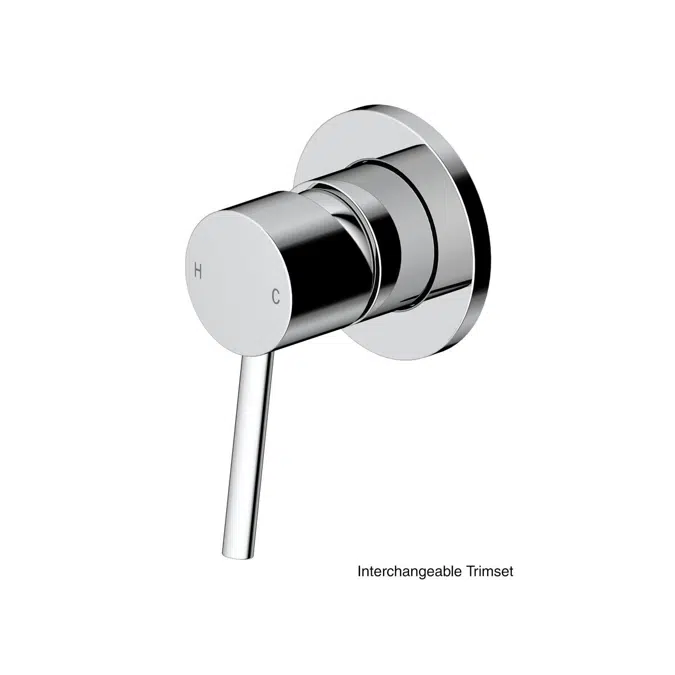 BIM objects - Free download! Mizu Drift MK2 Shower Mixer Kit Chrome ...